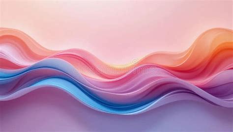 Abstract Pastel Wave Design A Serene Visual Symphony Stock Illustration Illustration Of Tone