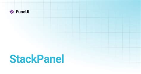 Stackpanel Funcui