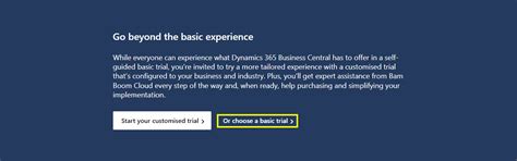 in microsoft dynamics 365 business central administration how do i… start a free trial