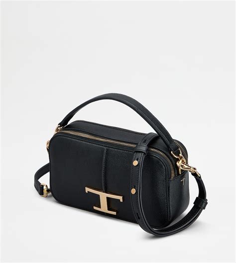 Woman Black T Timeless Camera Bag In Leather Mini Xbwtsab0100q8epzb999