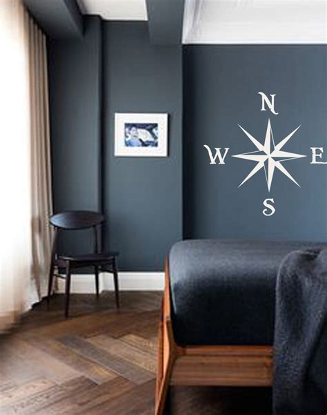 Compass Decal Nautical Wall Decal Compass Rose Wall Decal Etsy