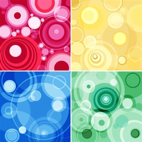 Concentric Circles With Random Lines Segmented Circles Abstract Stock