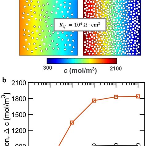 A Contour Plot For Polarization Of Li Concentration In Polymer Phase