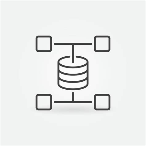 Data Mining Vector Concept Minimal Outline Icon 14762335 Vector Art At