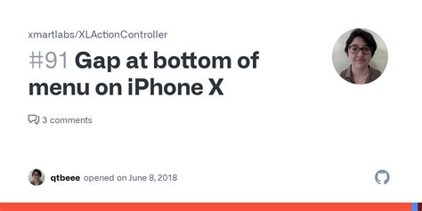 Gap At Bottom Of Menu On IPhone X Issue Xmartlabs XLActionController GitHub