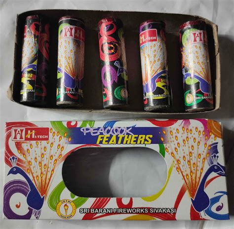 Peacock Feather Pops Madras Crackers