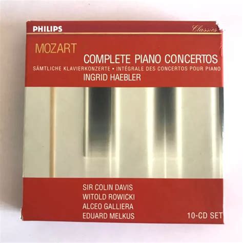 Ingrid Haebler Mozart Complete Piano Concertos 10 Cd Box Set Philips