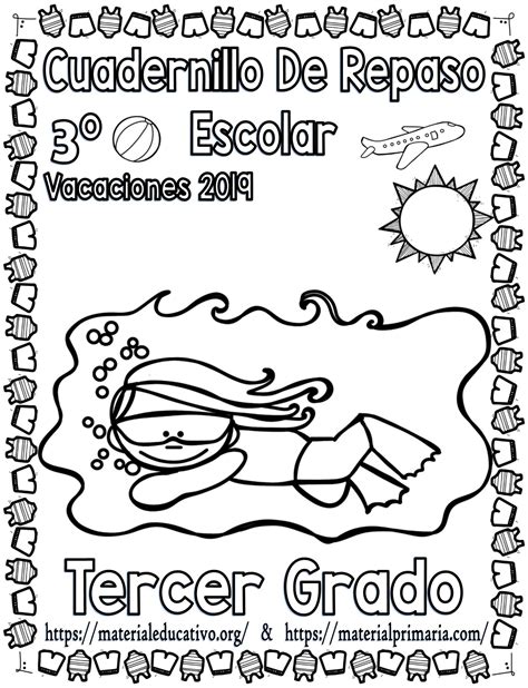 Cuadernillo De Repaso Escolar Para Vacaciones De Tercer Grado De