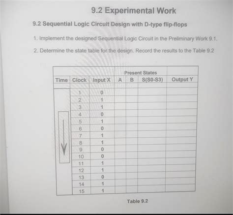 Solved 91 Sequential Logic Circuit Design With D Type