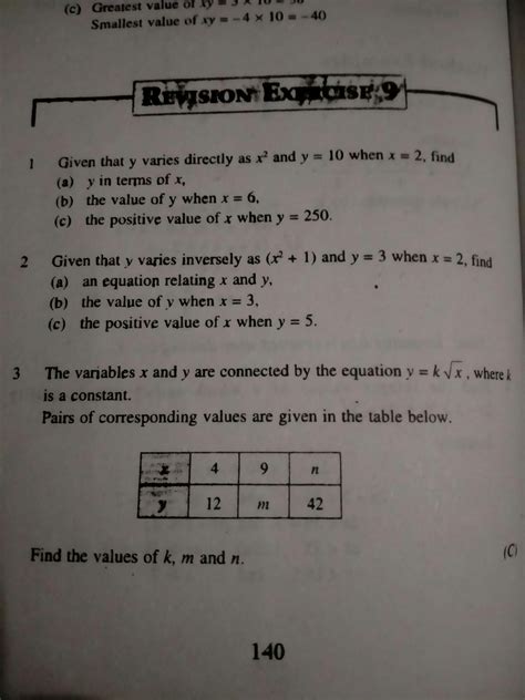 Solution Direct And Indirect Variations And Inequality Sample