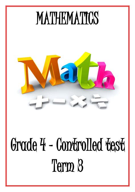 Grade 4 Life Skills Psw Term 1 Test 2025 • Teacha