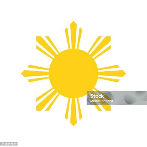 추상 태양 아이콘입니다 따뜻함과 빛의 상징 광선으로 양식화 된 태양 0명에 대한 스톡 벡터 아트 및 기타 이미지 0명 개념 개념과 주제 Istock