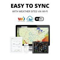 Raddy WF C Weather Stations Wireless Indoor Outdoor With Rain Gauge Thermometer Humidity For