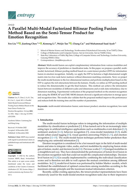 Pdf A Parallel Multi Modal Factorized Bilinear Pooling Fusion Method