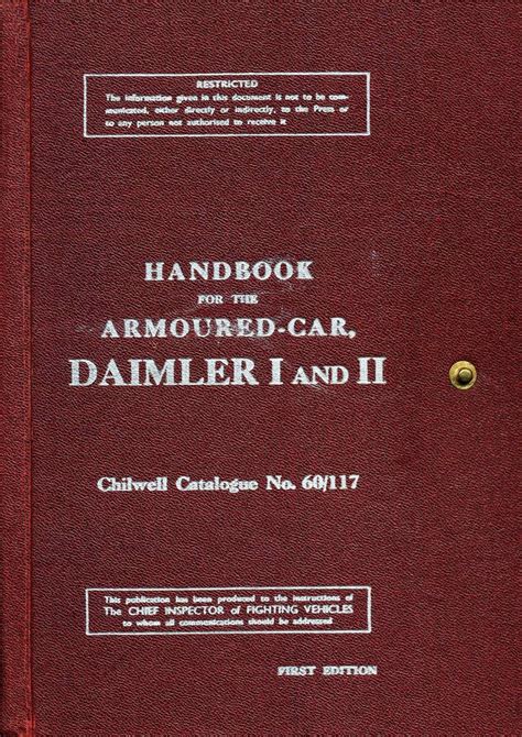 Daimler Armoured Car I And Ii Handbook