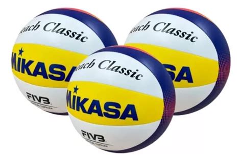 Kit 3 Bola Volei Praia Vxl 30 Mikasa Bv552c Oficial Fivb Frete Grátis