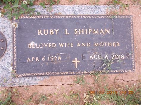 Ruby Lee Pangle Shipman 1928 2018 Find A Grave Memorial