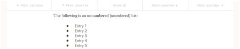 Unordered Lists PracticalSeries Web Development