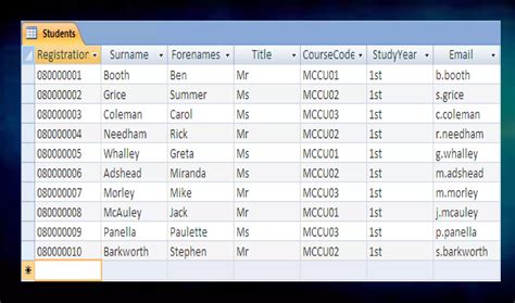 Ppt On Ms Access 2007 Full Concepts Pptx Databases Computer Software And Applications