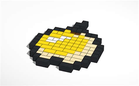3d Design 마인크래프트 황금사과 Tinkercad
