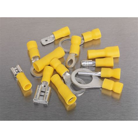Crimp Terminal Assortment 140pc Yellow Mdtools