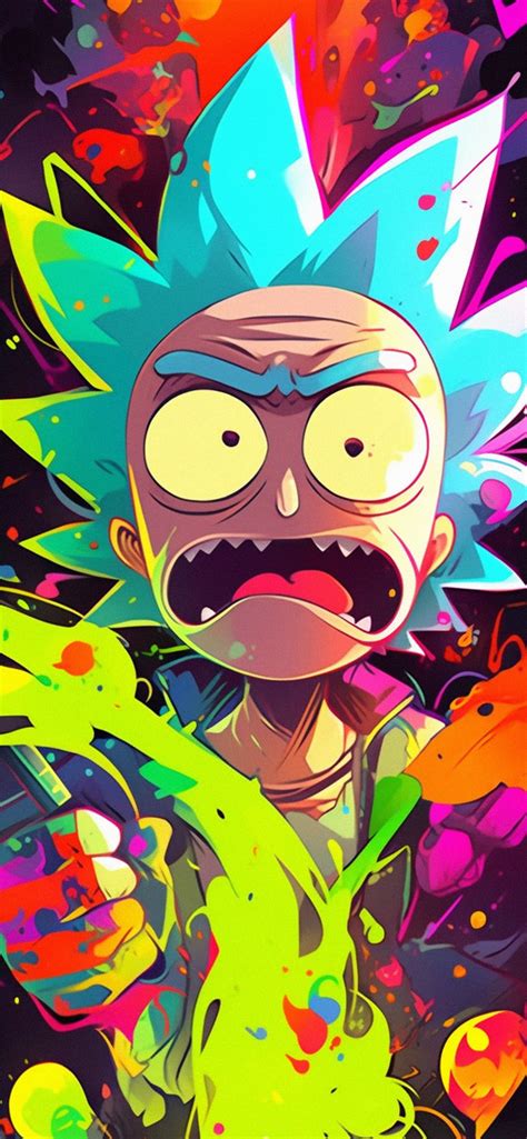 Verfolgen Geschickt Montgomery Iphone Rick And Morty Wallpaper