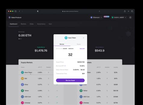 Staks Protocol Borrow Modal By Opemipo Odunsi On Dribbble