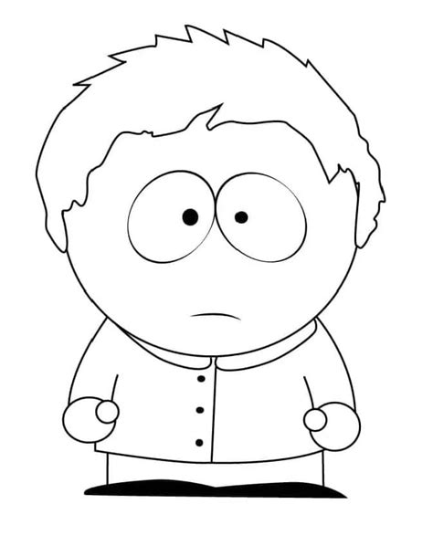 Printable Clyde Donovan From South Park Coloring Page Free Download