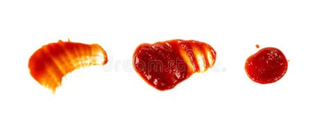 Ketchup Drop Isolated Tomato Sauce Splash Catsup Stain Hot Puree