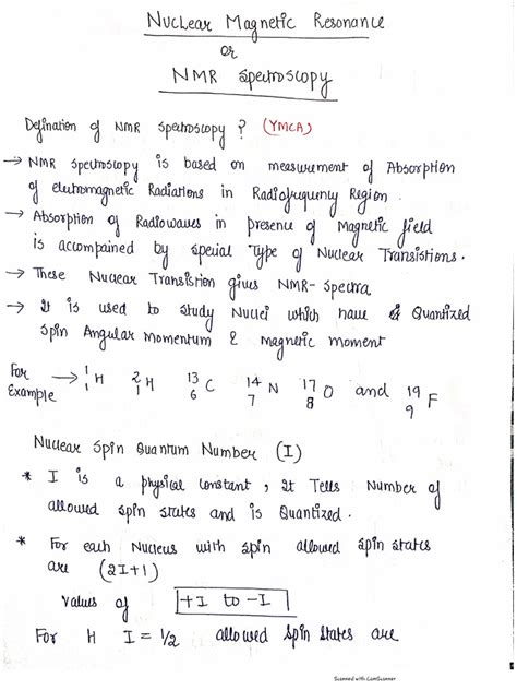 Module 5 Part 3 Nmr Spectroscopy And Characterisation Techniques Pdf