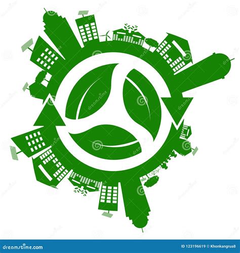 Ecology Concept Save Worldggreen Cities Helps The World With Eco