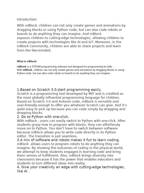 Introduction Pdf Boolean Data Type Scratch Programming Language