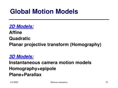 Ppt Motion Estimation Powerpoint Presentation Free Download Id443131