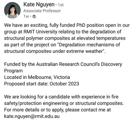 Md Abdullah On Linkedin Fully Funded Phd Position At Rmit University