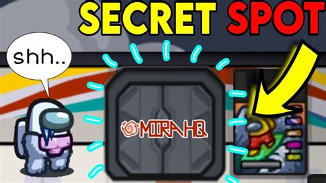 Top 6 Hiding Spots In Mira Hq Among Us Hide N Seek 🎉 Youtube
