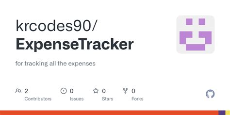 Github Krcodes Expensetracker For Tracking All The Expenses