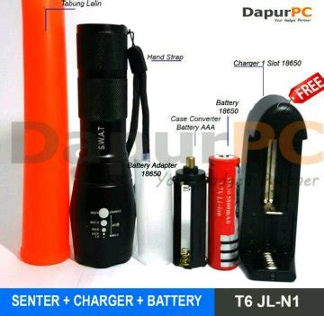 Jual Paket Lengkap Senter LED Cree E17 2000 Lumens Tabung Lalin Di Lapak Trinan Bukalapak