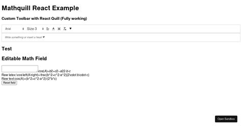 Custom Toolbar With React Quill Fully Working Forked Codesandbox
