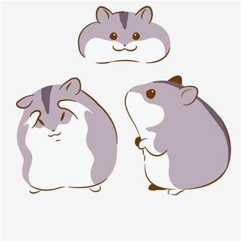 회색 햄스터는 귀엽다 햄스터 클립 아트 웃고 부끄러워 만화 Png 일러스트 및 벡터 에 대한 무료 다운로드