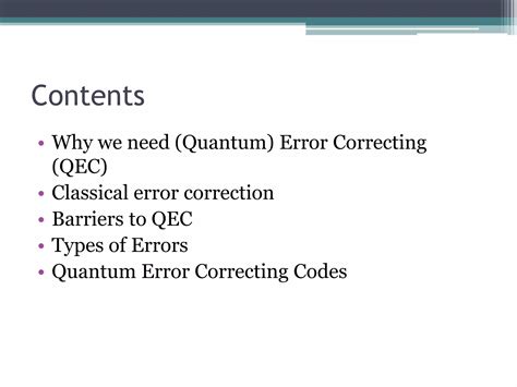 Quantum Error Correction Pptx