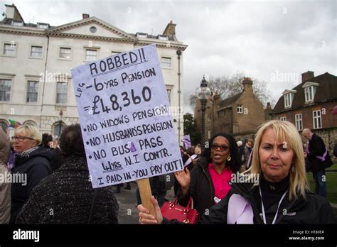 London Uk 8th March Hundreds Of Women From Waspi Women Against State