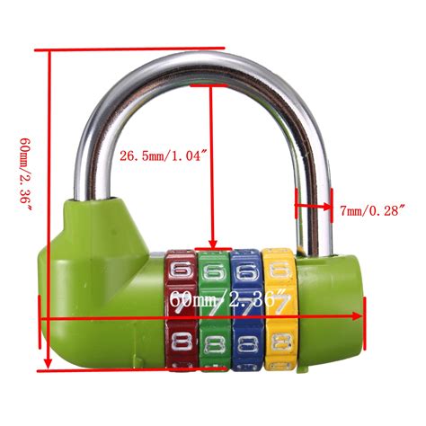 Long Digit Number Code Dial Combination Padlock Security Safety Lock Intl Lazada Indonesia