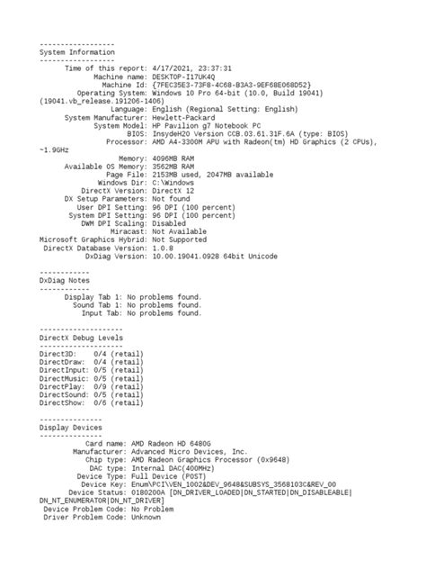 dx diag pdf device driver codec atelier yuwa ciao jp