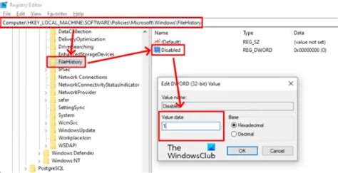Disable File History Backup In Windows Using REGEDIT GPEDIT