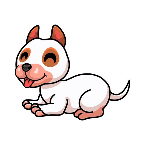 Cute Bully Kutta Cartoon Sitting 16835091 Vector Art At Vecteezy