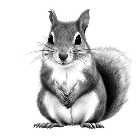 How To Draw A Cute Squirrel