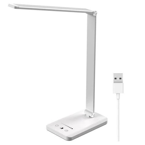 Lámpara led escritorio con cargador USB y temporizador