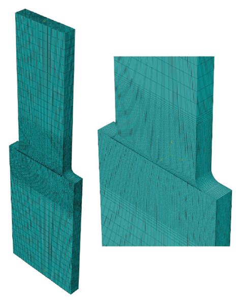 Finite Element Model Of A Notched And B Fillet Samples Download