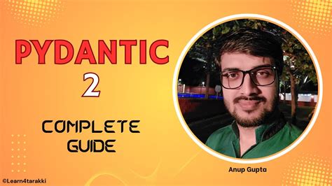 Pydantic 2 Crash Course Python Data Validation Serialization And Json Schema Youtube