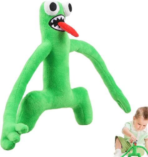 Rainbow Friends Plush 25 Cm 984 Inches Green Rainbow Friends